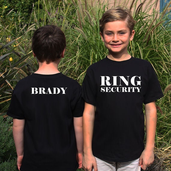 Ring Security T-Shirt Ring Bearer T-Shirt Boys Wedding