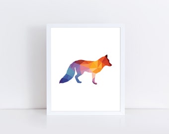 Fox printable | Etsy