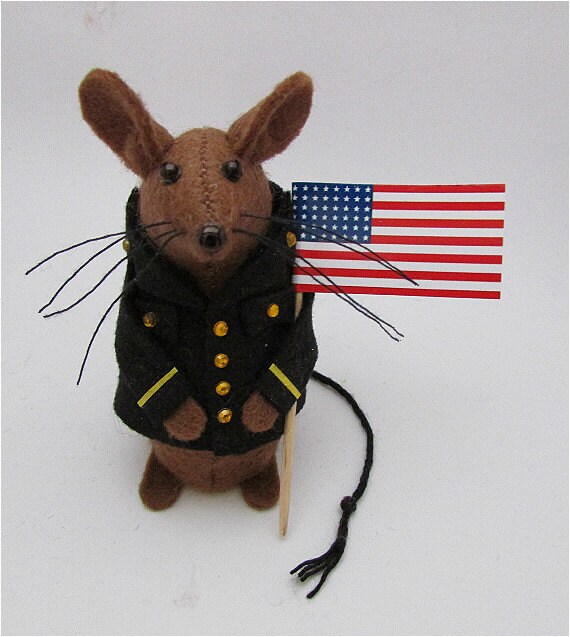 Military Mouse Felt Mice Felt Mouse Military by AllThingsMice