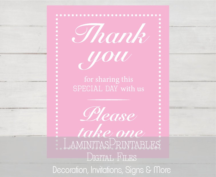 Party Favor Sign For Baby Shower at George Tarenorerer blog