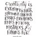 Creativity Quote Art Print Instant Download Art Print 8x10