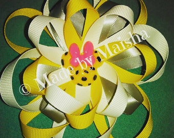 Yellow minnie bow | Etsy