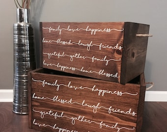 Decorative crates | Etsy