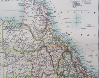 Queensland map | Etsy