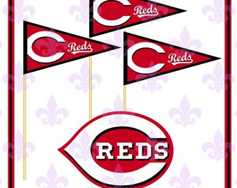 Cincinnati reds flag | Etsy