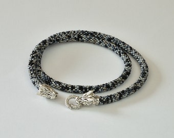 Beaded rope necklace | Etsy