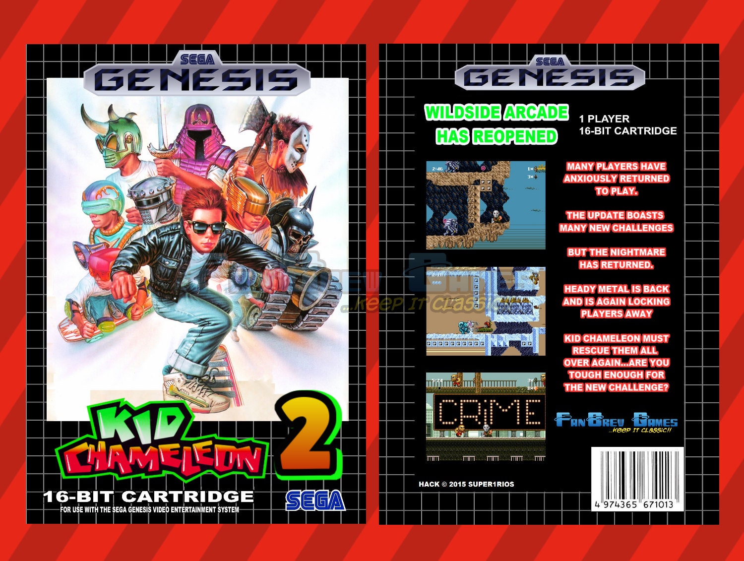 SPECIAL ORDER Kid Chameleon 2 Custom Sega Genesis by FanBrewGames