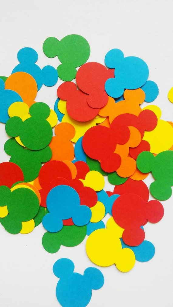 Mickey Mouse. Clubhouse Confetti. Rainbow Mickey Mouse