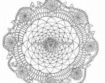 Fishy Friends Adult Coloring Page