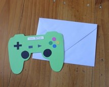 Unique game controller card related items | Etsy