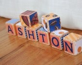 Handmade Wood Blocks by LakeMichiganBaby on Etsy