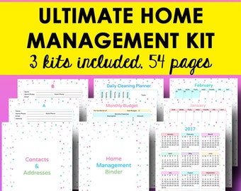 Home management binder | Etsy