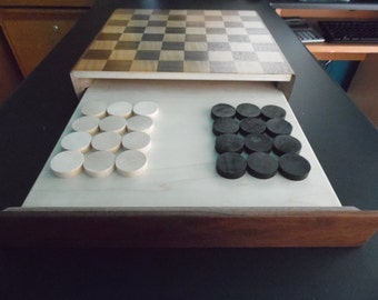 Checkers board game | Etsy