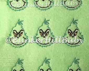Grinch applique | Etsy