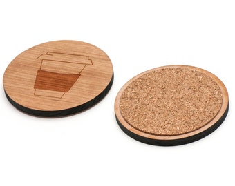 Unique coffee cup coasters related items | Etsy