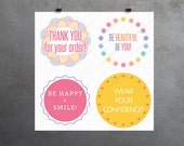 Thank you stickers | Etsy