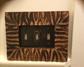 Unique wood switch plate related items | Etsy