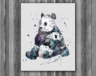 Unique panda art related items | Etsy