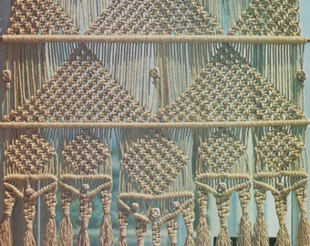 Macrame curtain | Etsy