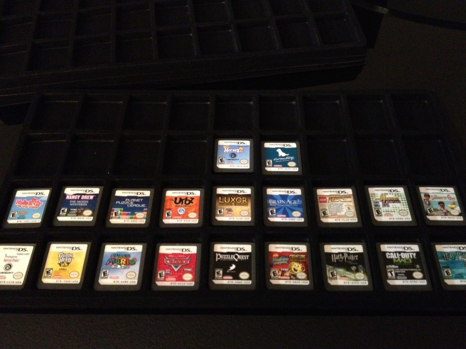 Nintendo DS / 3DS Display Tray Case Inserts Holds 36 Games