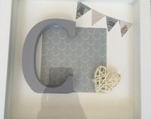 Unique initial frame related items | Etsy