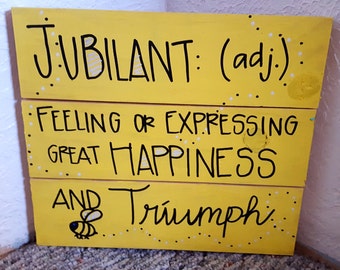 Items similar to Letter J w/Just, Jubilant, Jolly, Joyful & Judicious ...
