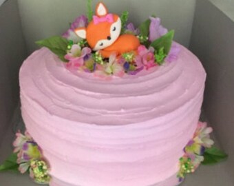Fox cake topper | Etsy