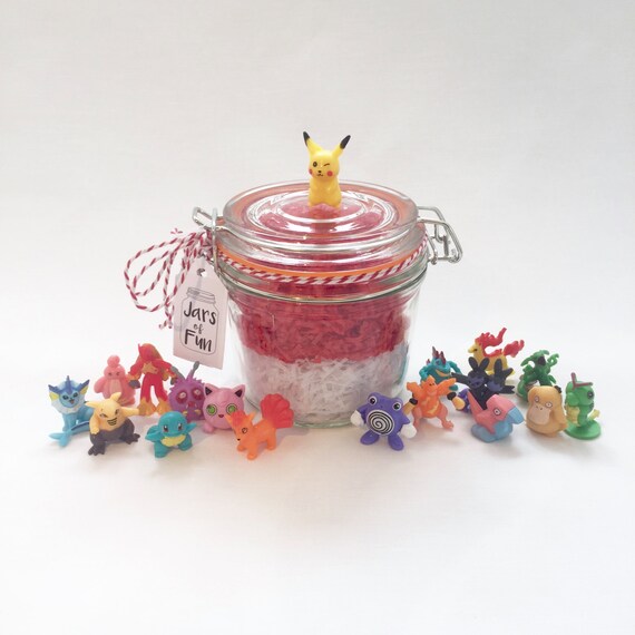Pokemon and Pokeball in a Jar