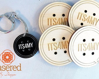 Laser cut button | Etsy