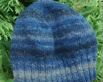 Items similar to Thick Thin Merino Wool Stocking Cap with Tassle ...
