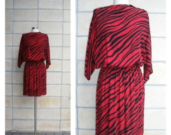 Tiger stripe dress | Etsy
