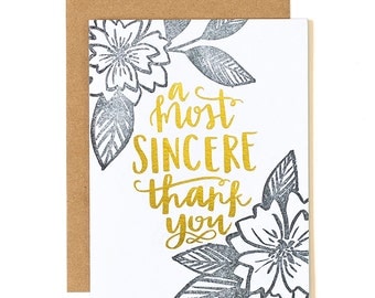 Sincere thanks | Etsy