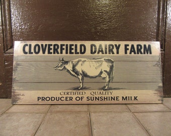 Vintage dairy sign | Etsy