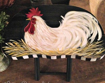 French country rooster chalkboard farmhouse by CottageDesignStudio
