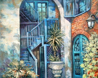 French quarter art | Etsy