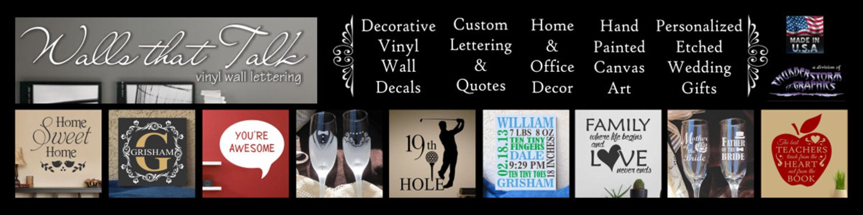 Vinyl Wall Lettering Wall Quotes Custom Decals by WallsThatTalk