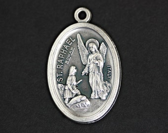 Saint raphael medal | Etsy