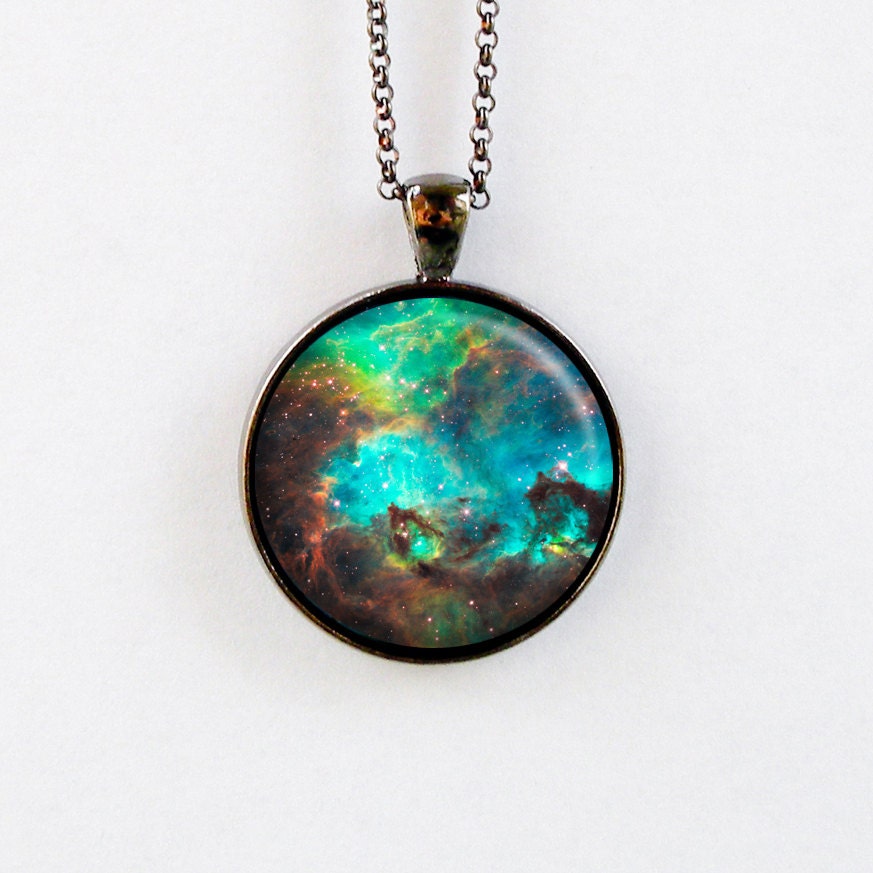 Outer Space Jewelry Astronomy Necklace Galaxy by StarlightBags