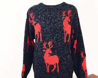 Deer sweater | Etsy