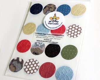 Unique embossed stickers related items | Etsy