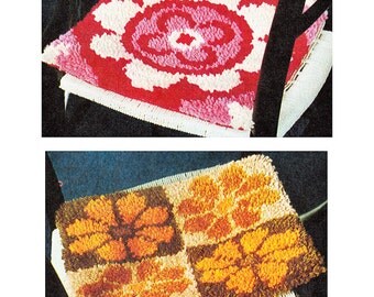 Unique latch hook pattern related items | Etsy