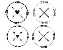 Popular items for arrow monogram on Etsy