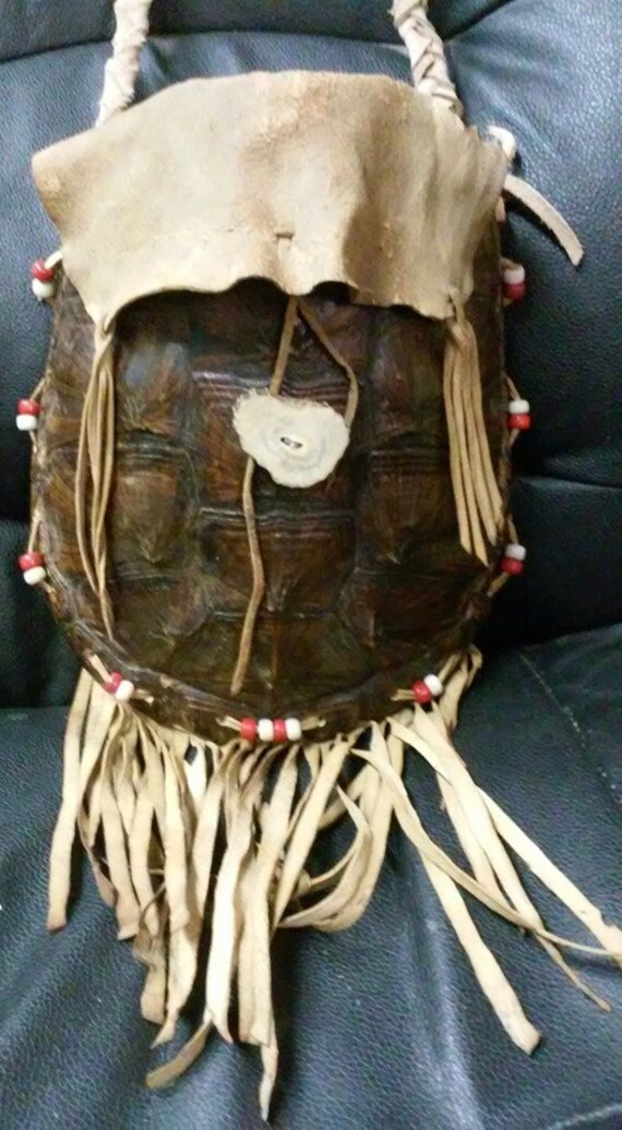 Native American 10 X 8 Snapping Turtle shell bag by FTWFarrel