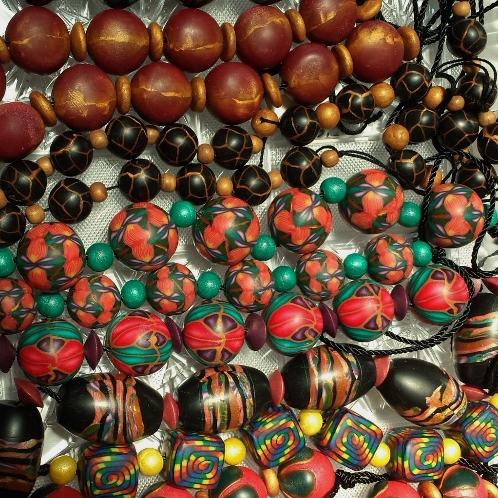 Artistic Polymer Clay Accessories for Hair and by CindysClassyClay