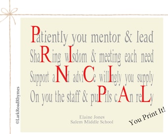 Principal gift | Etsy