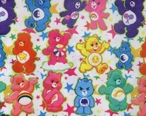 Popular items for care bear fabric on Etsy