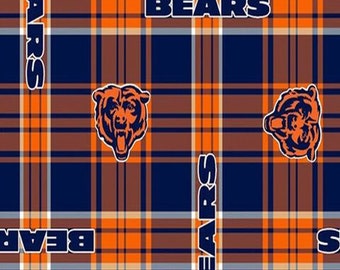 Chicago bears fabric | Etsy