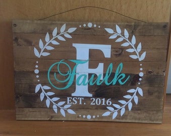 Est date sign | Etsy