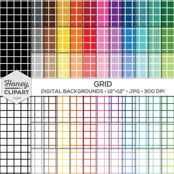 Printable grid paper: digital grid patterns background