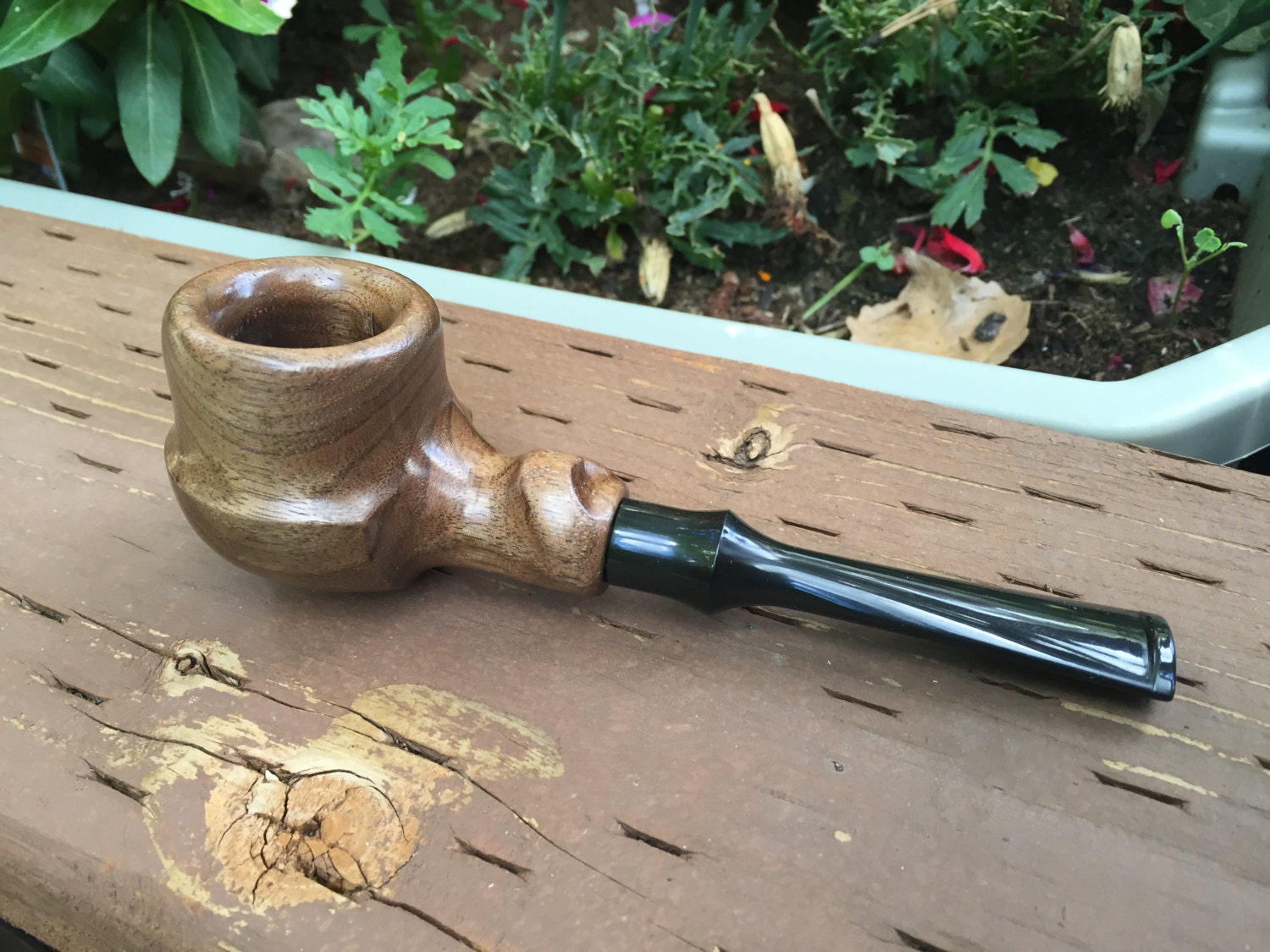 Hand made Black Walnut Tobacco Pipe